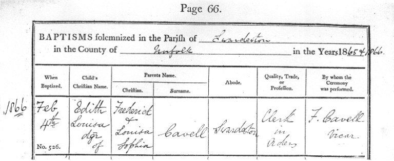 Edith Cavell’s Life & Legacy | Edith Cavell 1865-1915